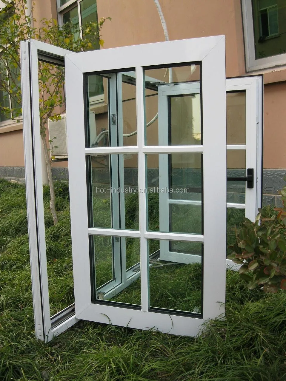 Steel Frame Fixed Window Single Or Double Glazed Tempered Glass For ...