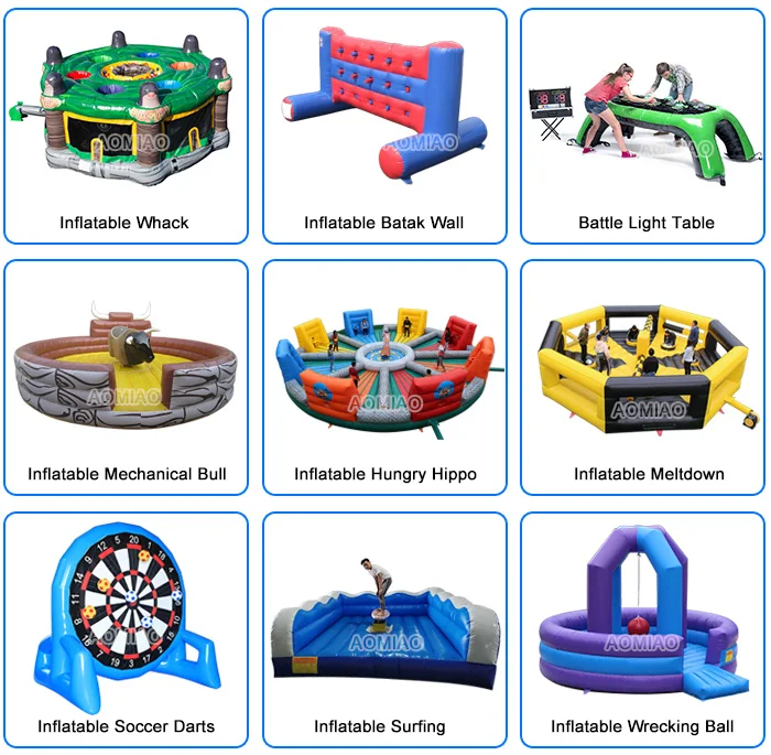 Crazy Giant Outdoor Interactive Inflatable Meltdown Challenge Games ...