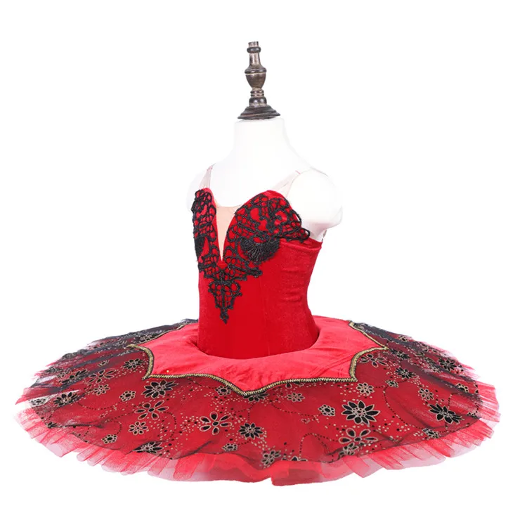 Oct8078 New Coming 7 Layers Stiff Performance Tutu Classical Ballet Red ...