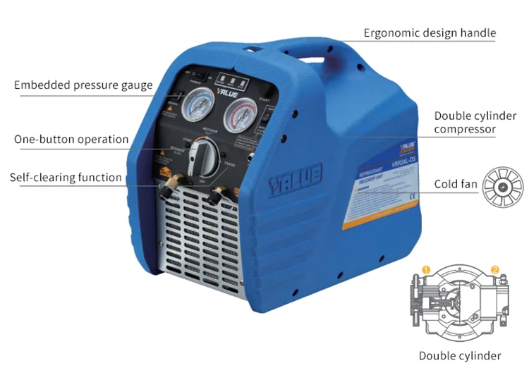 Value Vrr24l Mini Recovery Unit For Refrigeration - Buy Recovery Unit ...