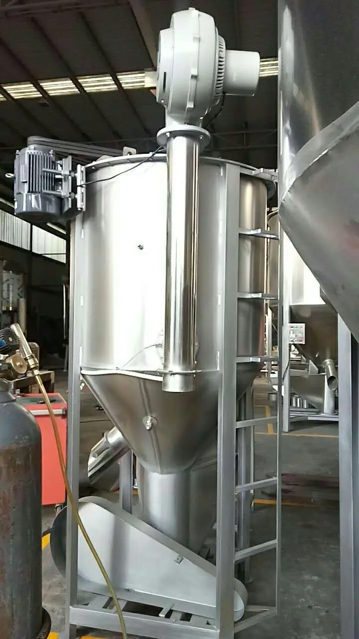Plastic Pellet Vertical Blender Mixer Plastic Granules Mixer With ...