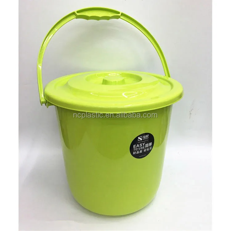 12L Eco-Friendly Plastic Water Pail with Lid & Handle - ODM