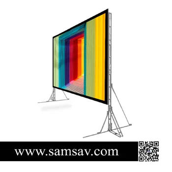 Folding Frame Projection Screen - Buy 16:9 500 400 350 300 250 200 Inch ...