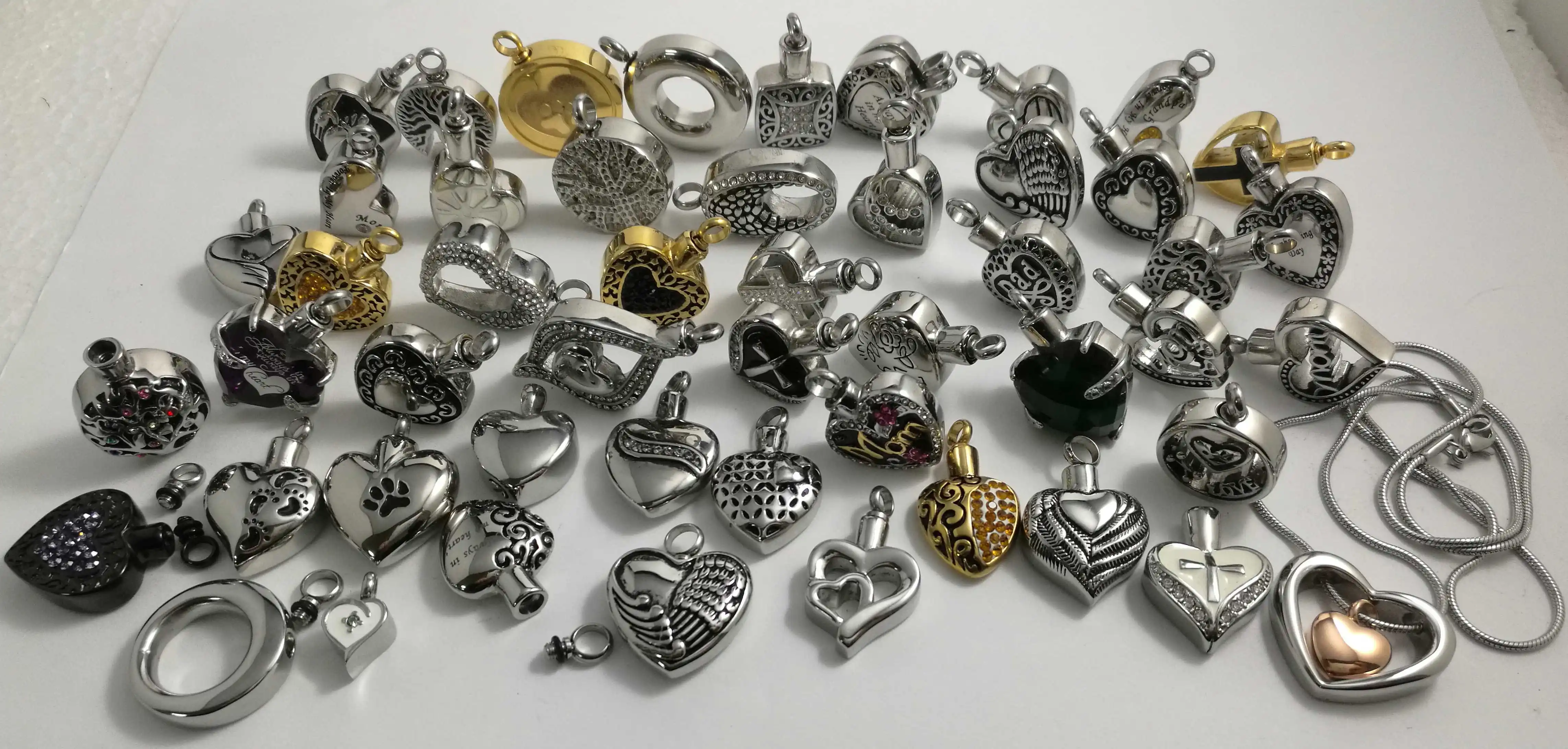 Top Collection Of Stainless Steel Cremation Urn Pendant Bone Ash Holder ...