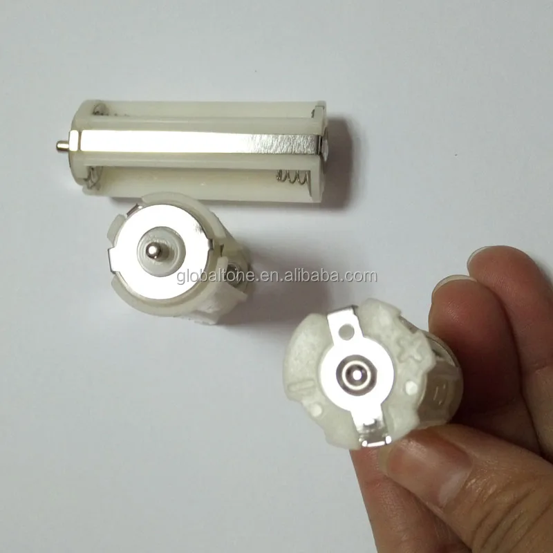 3xAAA Battery Holder Case for Flashlights - Plastic Storage Container ...