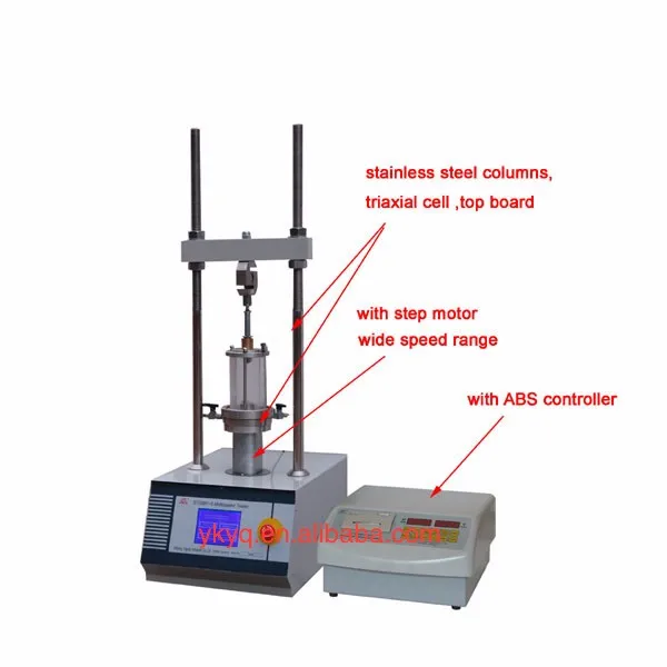 STSZ-2 30KN Medium Pressure Soil Triaxial Cell Testing Machine for Sale