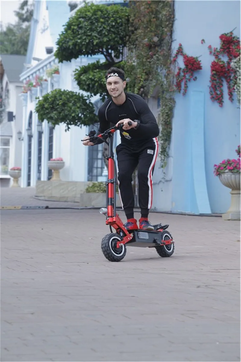 Adult 2 Wheel Big Electric Scooter With Pedals 5000w Dual Electric ...