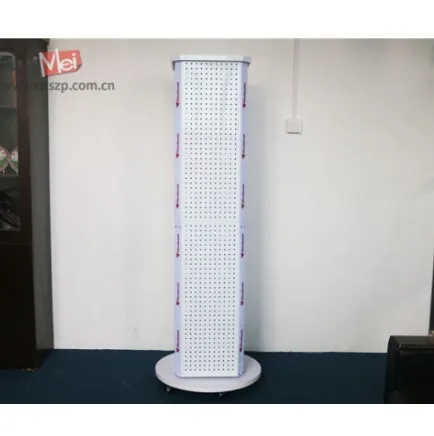 Mobile Metal Pegboard Display Racks Peg Board Display Floor Standing ...