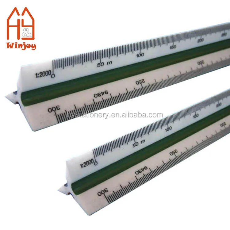Promotional Plastic Engineer Triangular Metric Scale Ruler
