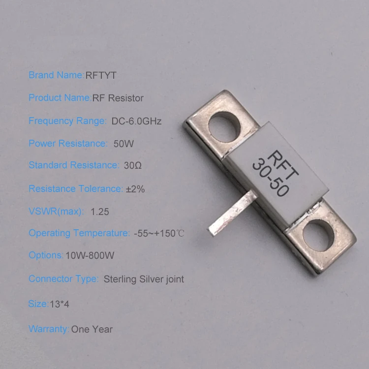 RFTYT Variable Resistor Price 30 Ohm 40W 50W Ceramic RF Resistor
