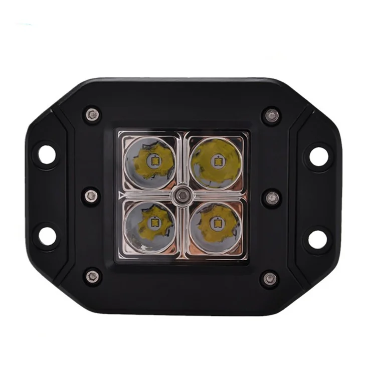 12W LED Work Light - Reliable Cooling for Motorcycle & Truck