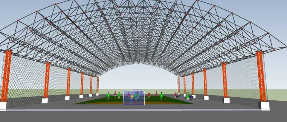 Steel Truss Roof Structure Gym - Buy Steel Truss Roof Gym,Steel Roof ...