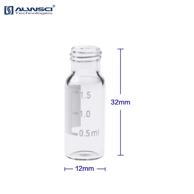 ALWSCI 1.5ml Clear Glass HPLC Vials - Ideal for Chromatography
