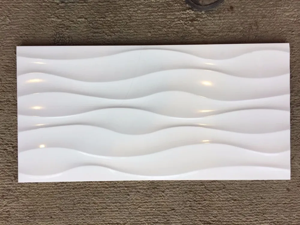 12x24 Wave Surface Living Rooms Interior Wall Tile Design Plastic Wall ...