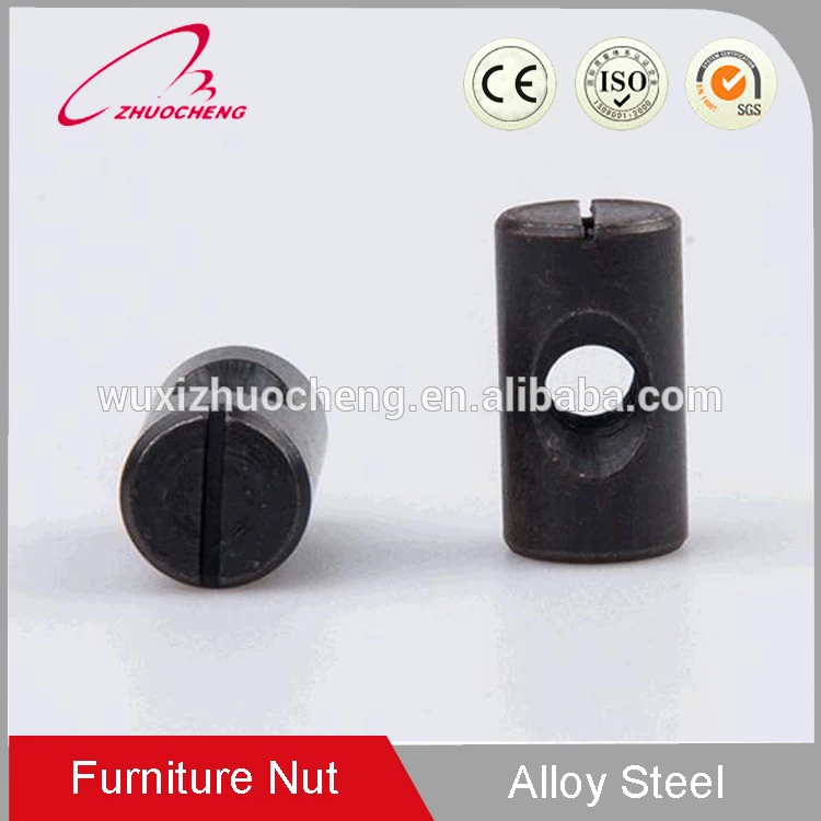 Good Price Zinc-plated Countersunk M12 Barrel Nut For Wood Furniture ...