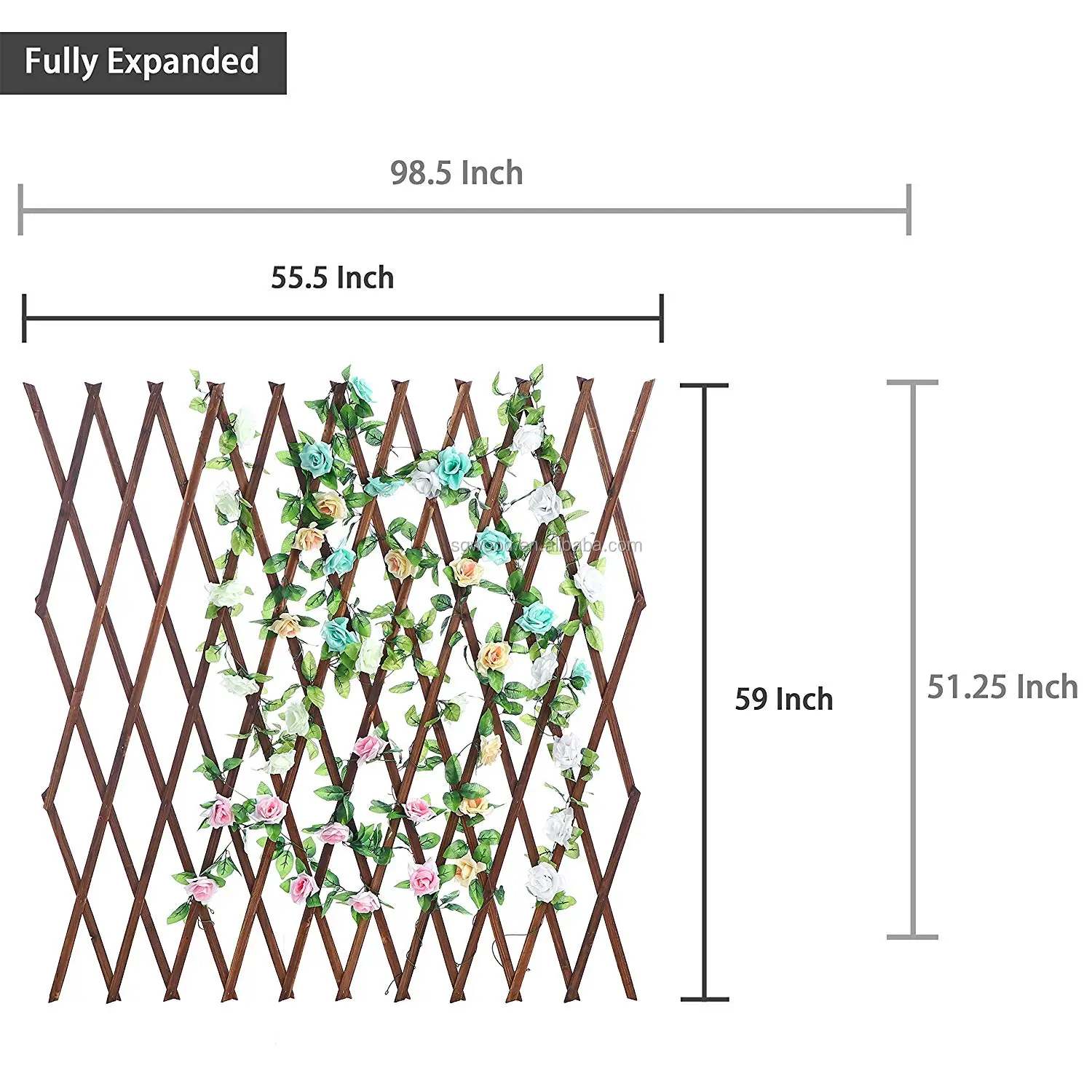 Sengong Wood Lattice Garden Trellis,Pull Net,Plant Display Screen - Buy ...