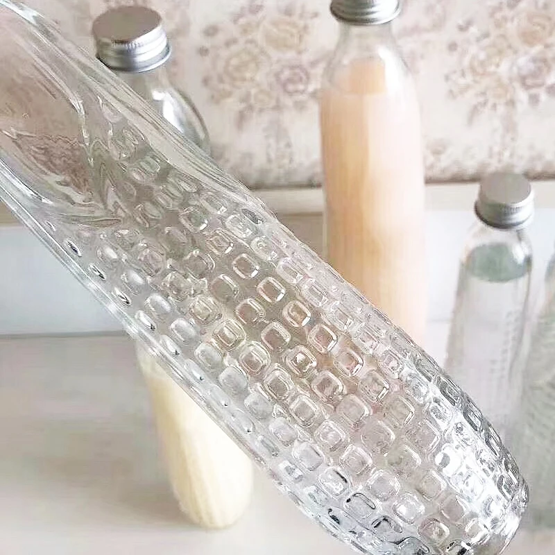 Corn Ear Shaped Glass Bottles for Juices - Beixuan A9329