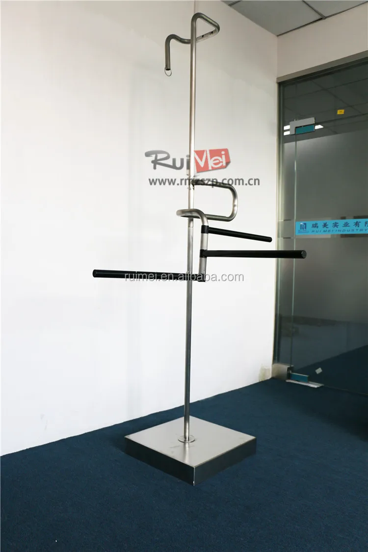 Stainless Steel Hotel Clothes Rack Fashion And Noble Display Stand ...