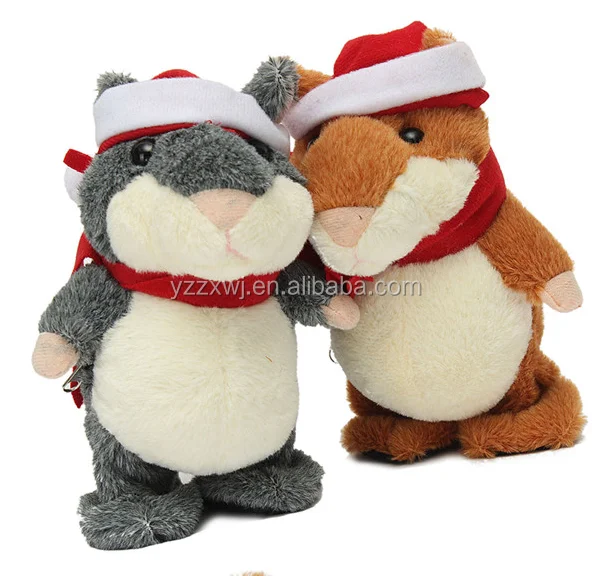 In Stock Plush Christmas Plush Hamster Toys For Children 6.5inch ...