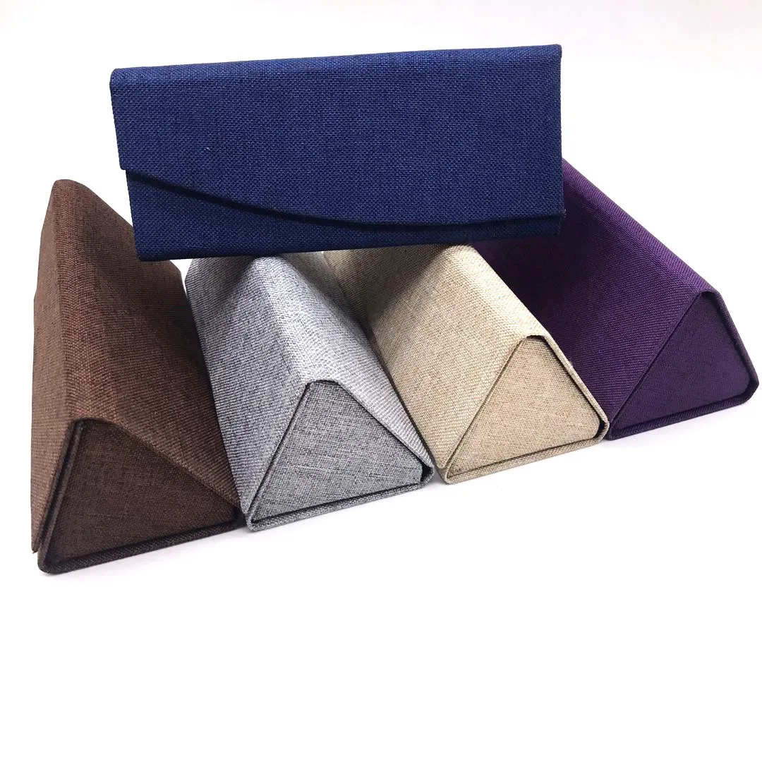Custom Logo Foldable Triangle Glasses Sunglasses Eyewear Carrying Case ...