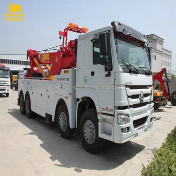 40 Ton 360 Degree Rotator Rotary 8x4 Heavy Duty Wrecker Tow Trucks For ...