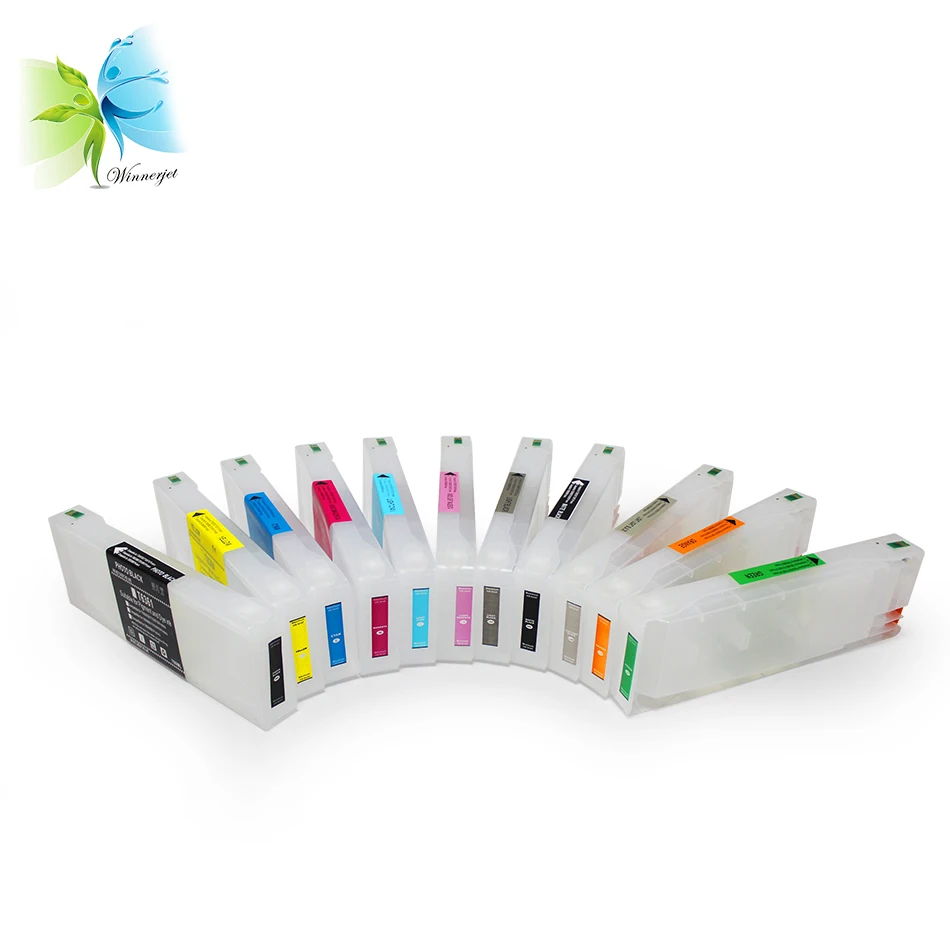 11 Color Refillable Ink Cartridge For Epson Stylus Pro 7900 9900 7910 ...