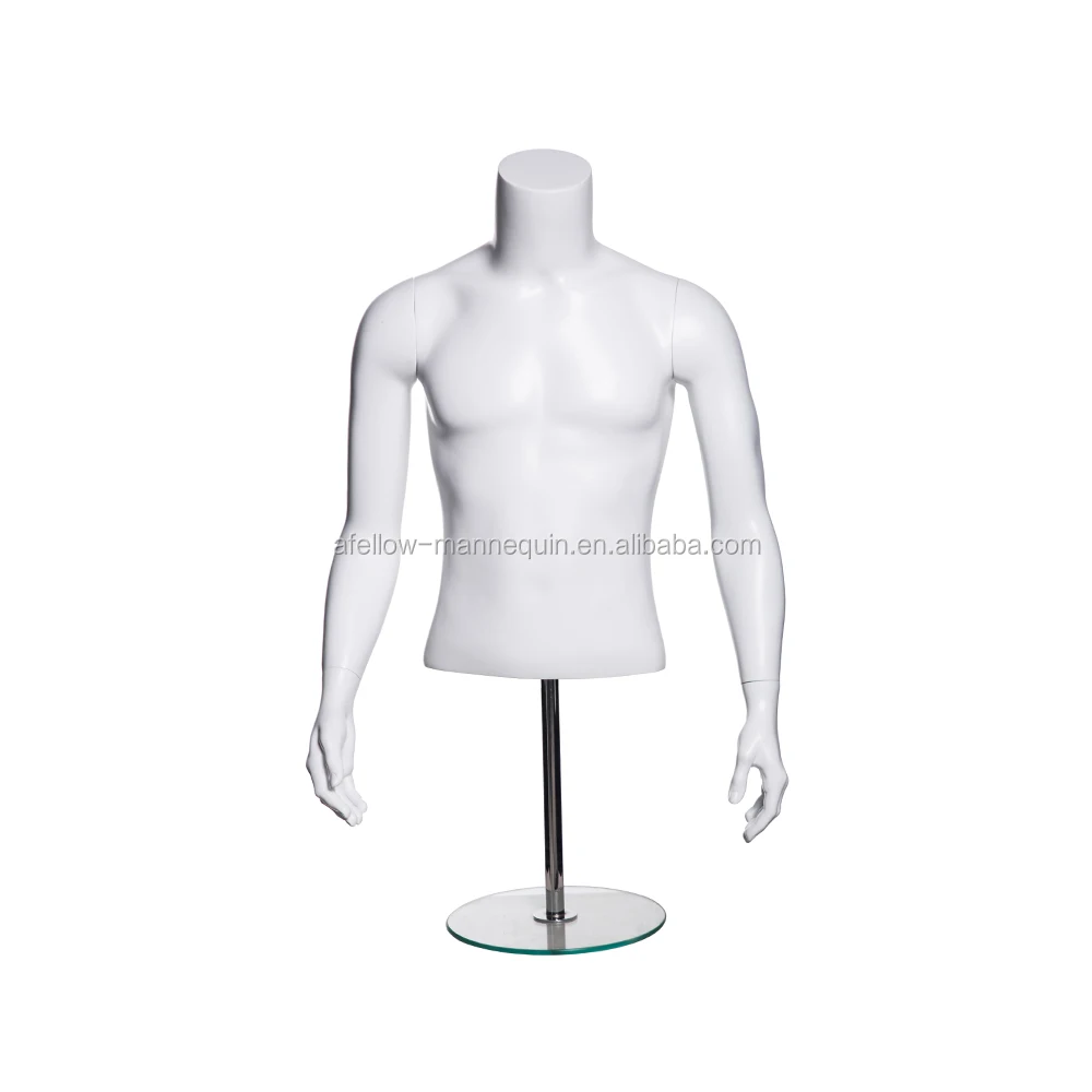Sq7 Headless Fiberglass Male Mannequin Torso With Arms - Buy Mannequin ...