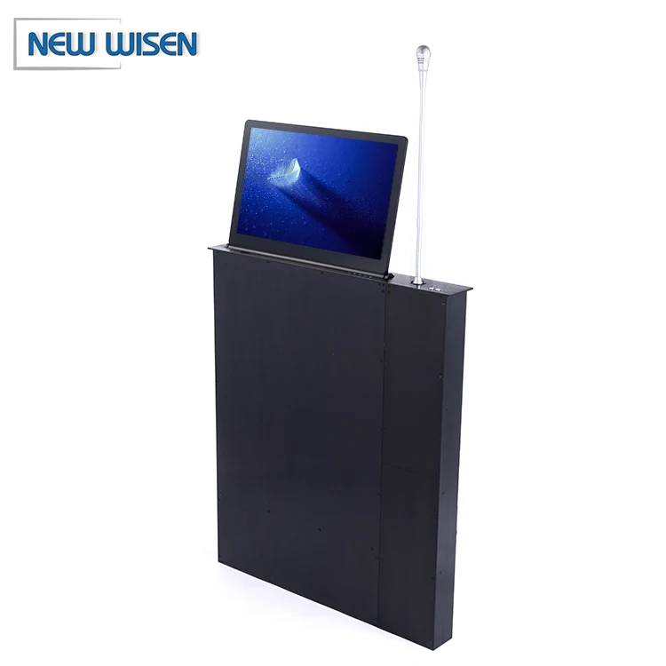 Conference Desktop Display Electric Lift Monitoring Elevator With Wheat ...