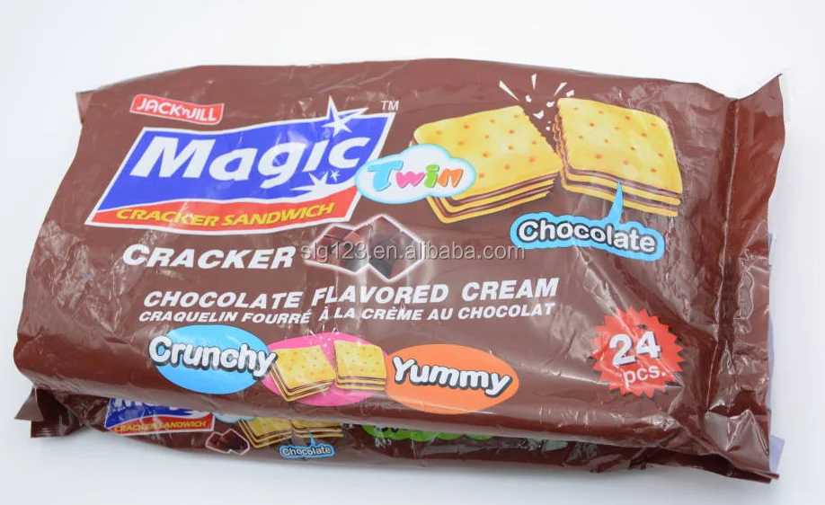 Magic Chocolate Flavored Cream Sandwich Biscuit Cracker - Buy Chocolate ...