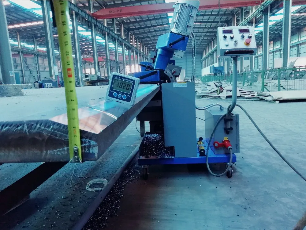 Gmma-100l Automatic Metal Plate Edge Milling Beveling Machine For Steel ...