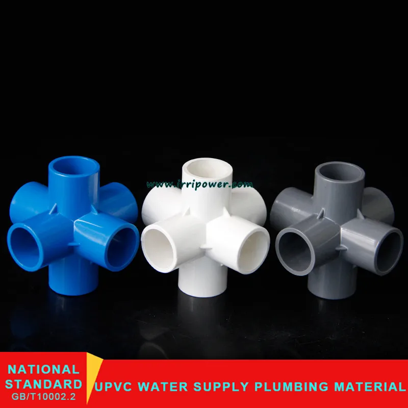 Pvc Furniture Grade Fittings Pvc 6 Way Cross - Buy 6 Way Cross,Pvc ...