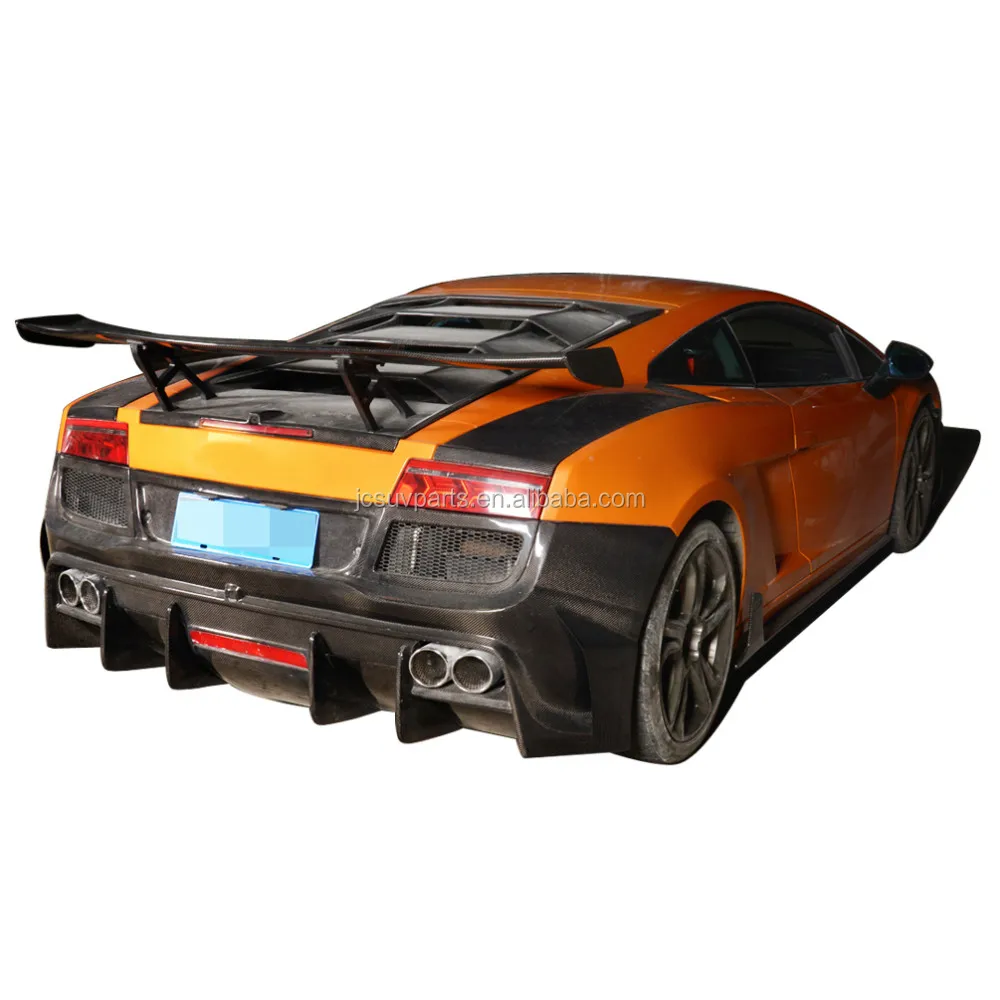 D Style Carbon Fiber Body Kit Rear Bumper Fit For Lamborghini Gallardo ...