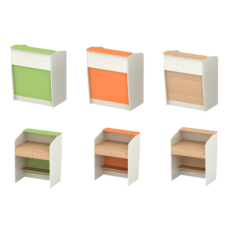 Office Table Design Wood Front Desk Counter - Durable & Stylish