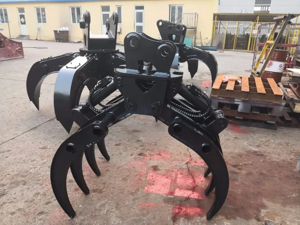 Hydraulic Rotating Grapple for JCB 3CX - Customizable Attachments OEM