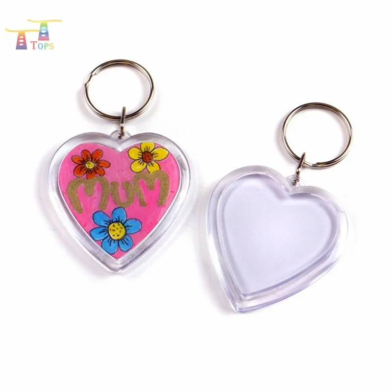 Factory Custom Clear Acrylic Charms /glitter Epoxy Acrylic Keychain ...