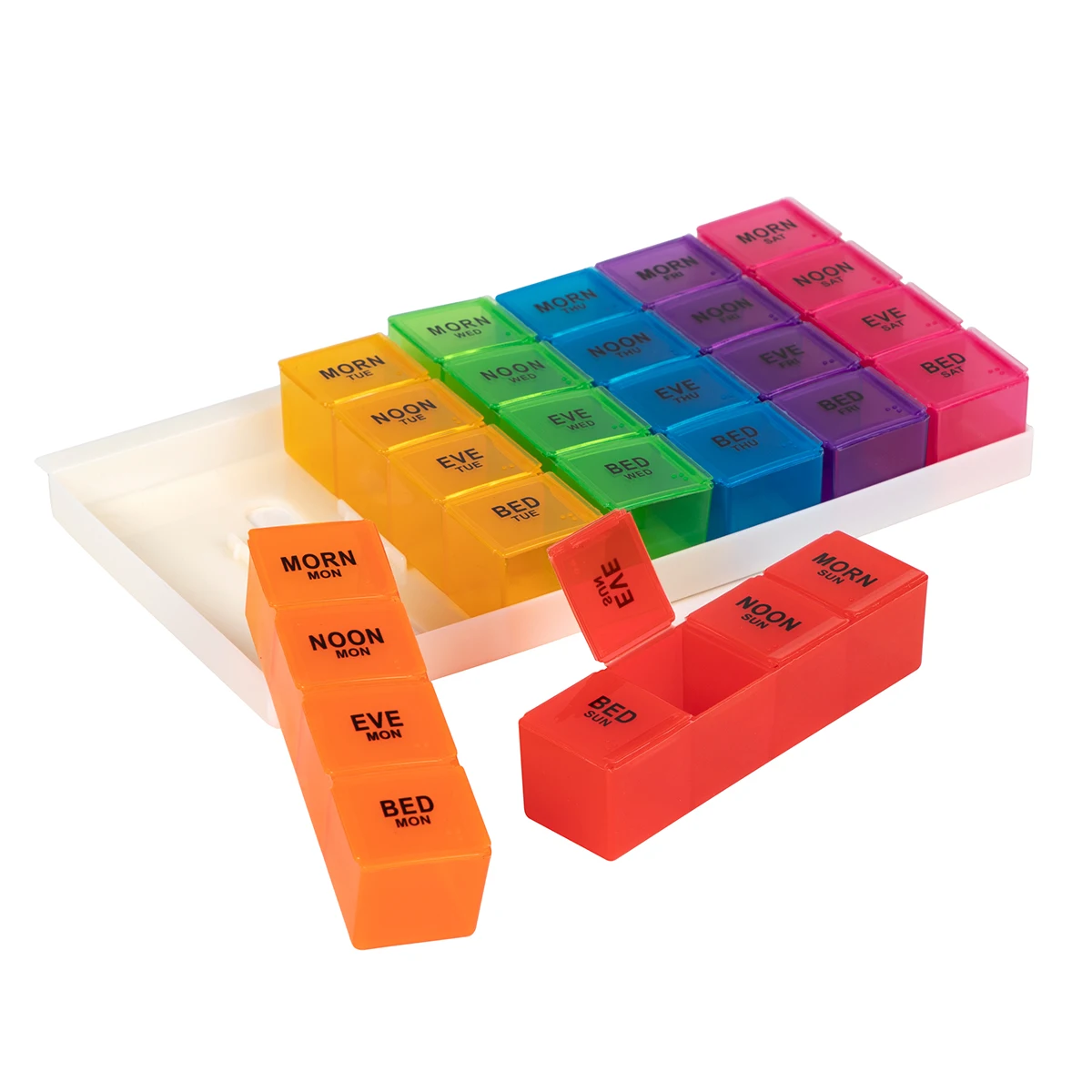 Pu Note Monthly Reminder Pill Box Organizer For Purse - Buy Pill Box ...