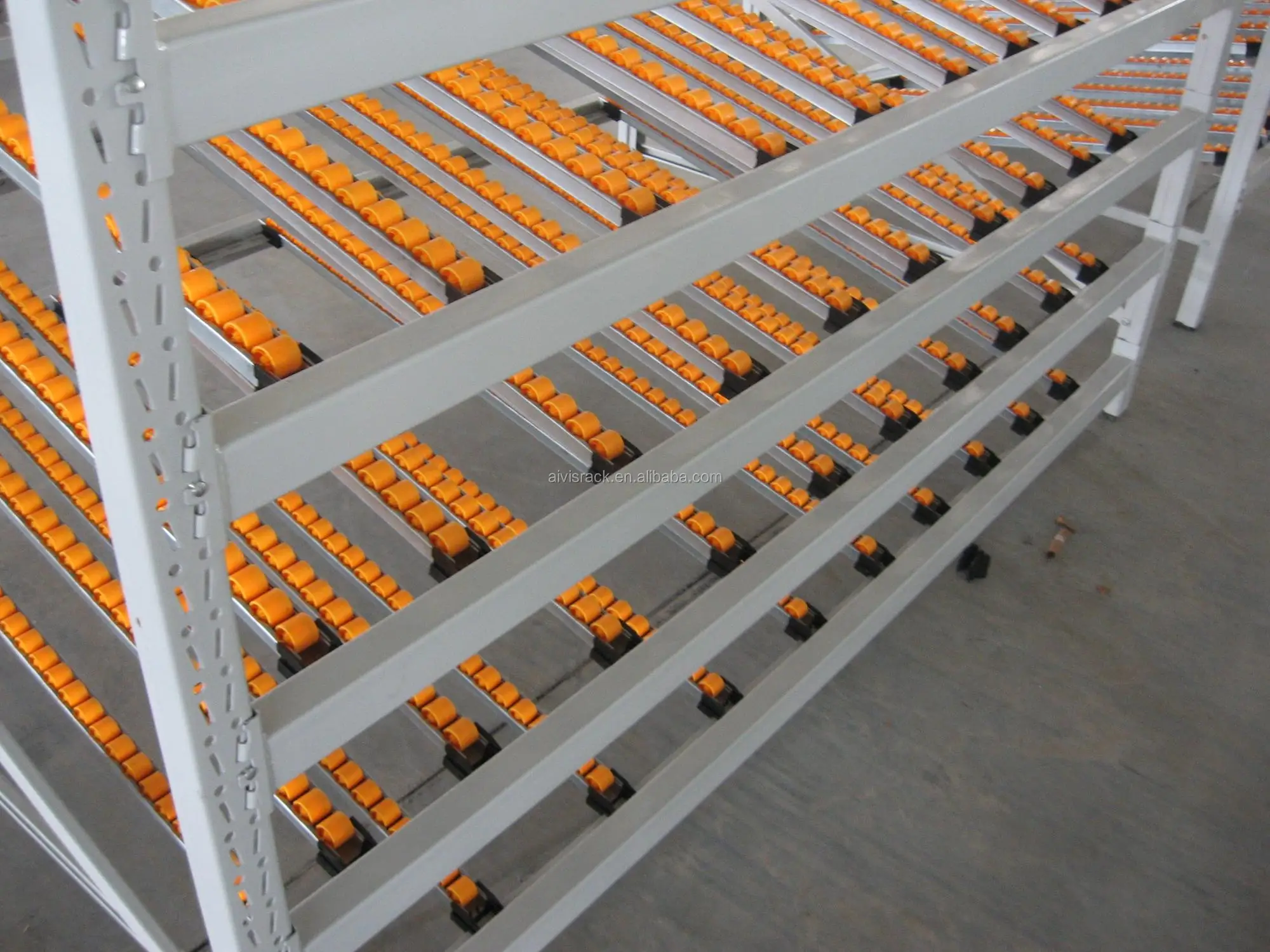 Order Picking Gravity Flow Roller Racking Systems Carton Flow Racks ...