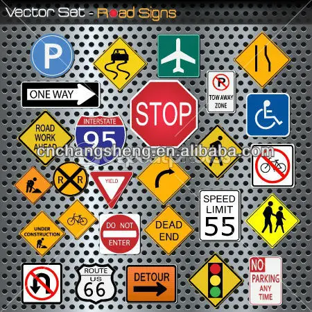 Aluminum Reflective Custom Warning Road Safety Traffic Sign - Buy ...