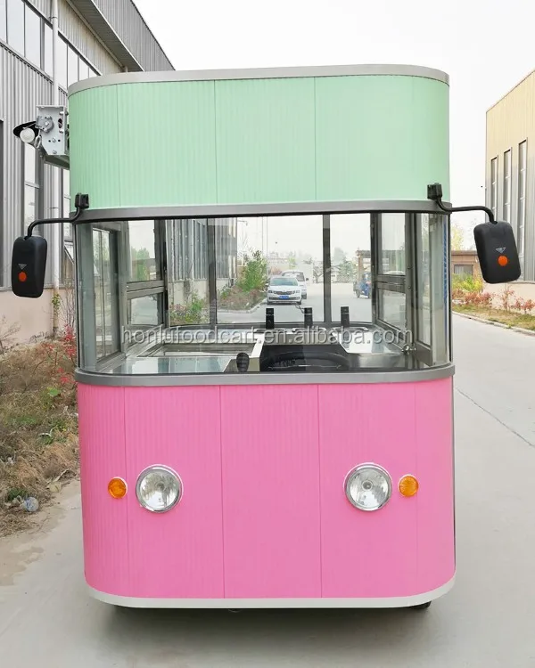 Mobile Food Cart for Slush Machine Smoothie Kiosk Snack Van