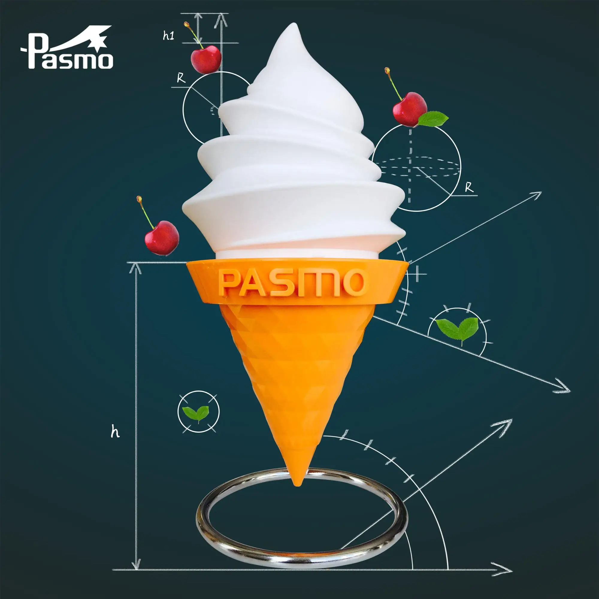 Pasmo Shop Decoration Led Ice Cream Cone Ice Cream Cone Lamp - Buy ...