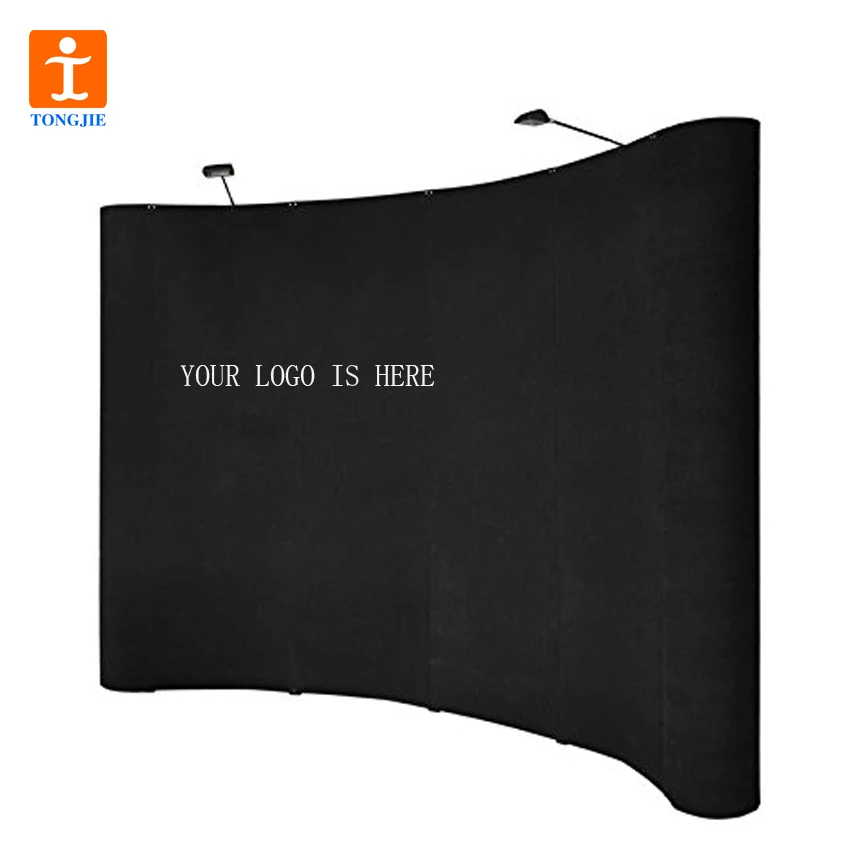 TJ 10-Feet Curved Pop-up Display Booth - Portable & Customizable