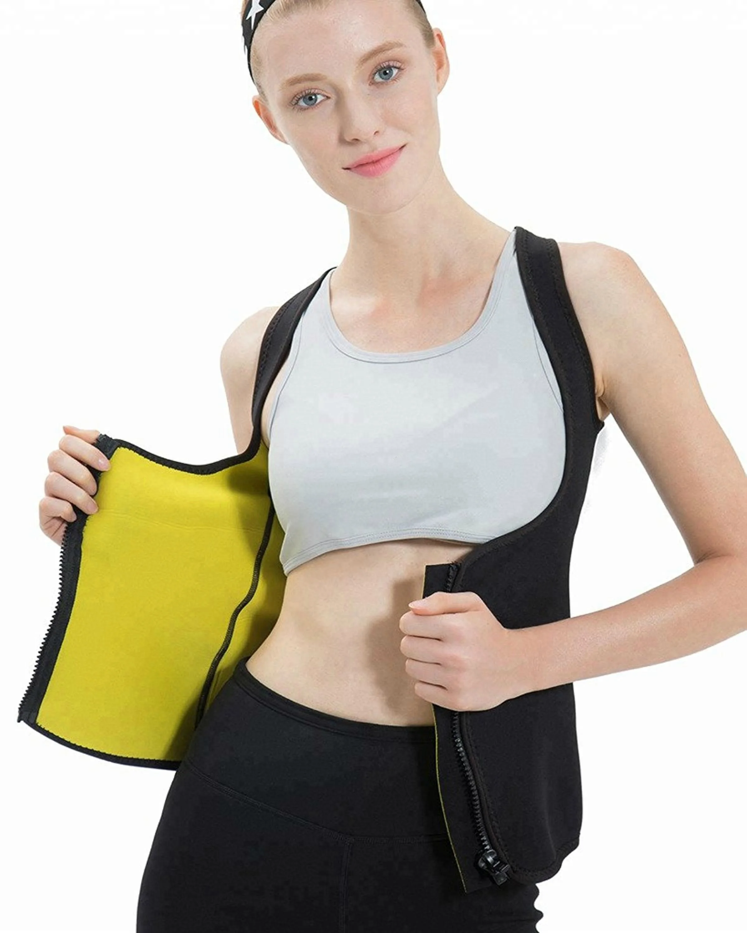 Customized Factory Price Lady Training Body Shaper With Front Zip - Buy ...