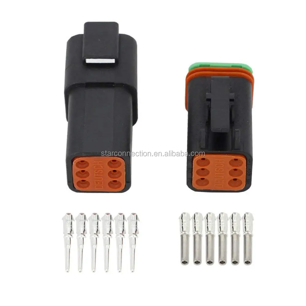 Automotive Dt Series 2p/3p/4p/6p/8p/12p Waterproof Male Female Deutsch ...