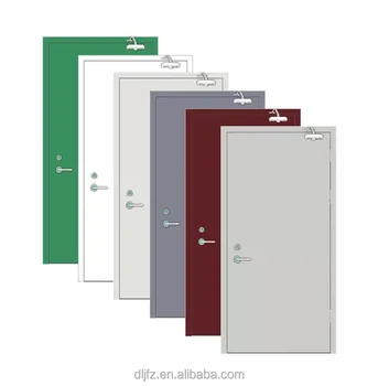 Ul Intertek Fm Steel Fire Rated Door 1.5 / 3 Hours With Flush/2 Panels ...