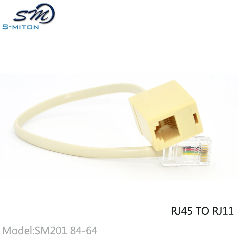 Rj11 Male Naar Rj45 Female Extension Telefoonsnoer, Rj11 Naar Rj45 ...