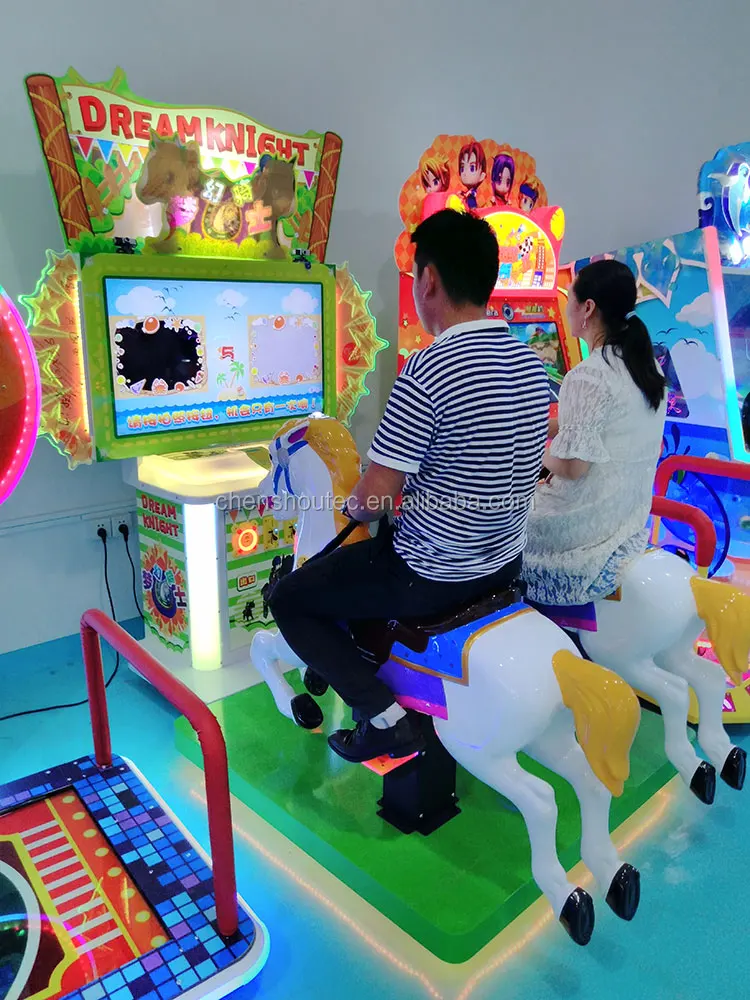 Chenshou Swing Horse Lottery Ticket Machine Kiddie Riding Horse Game ...
