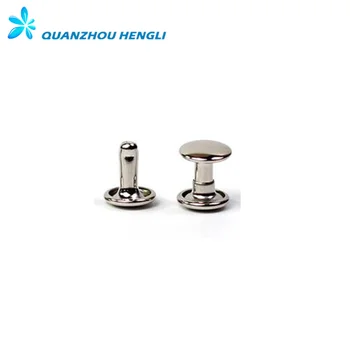 Small Flat Metal Double Cap Rivet For Shoe Garment Rivets - Buy Double ...