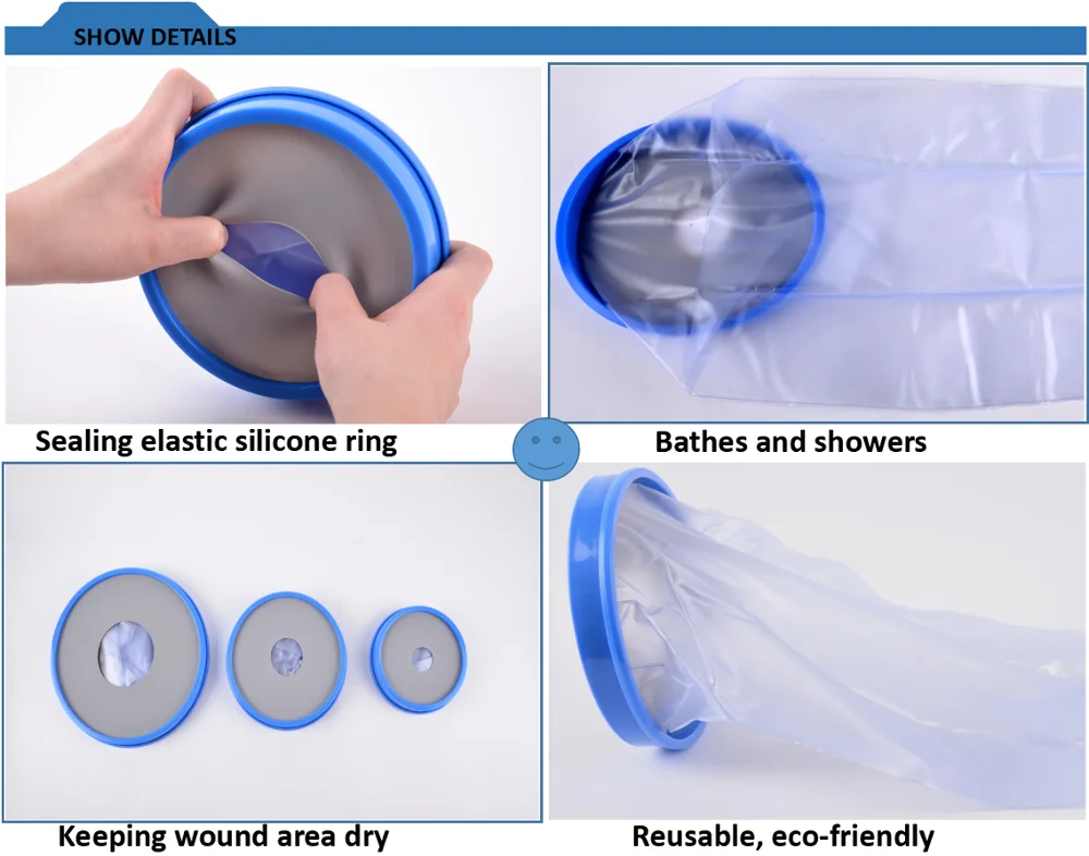 Sealcuff Waterproof Plaster Cast Cover - Diabetic Foot Bandage Protector