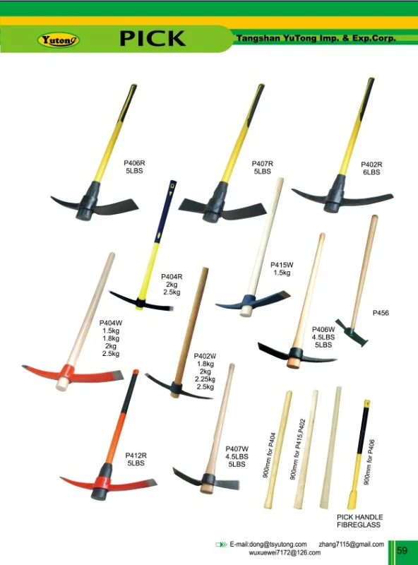 P404 FORGED STEEL PICK WITH FIBERGLASS HANDLE Products from Tangshan ...