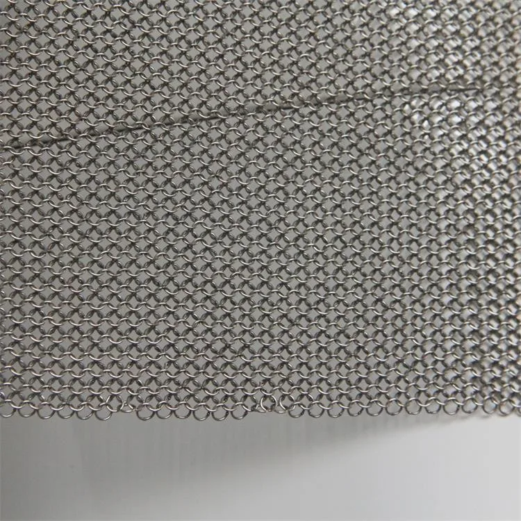 Welded Stainless Steel Chain Mail Ring Mesh - Durable Chain Link Mesh ...